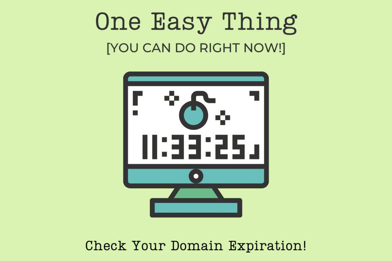 Know Your Domain Expiration!